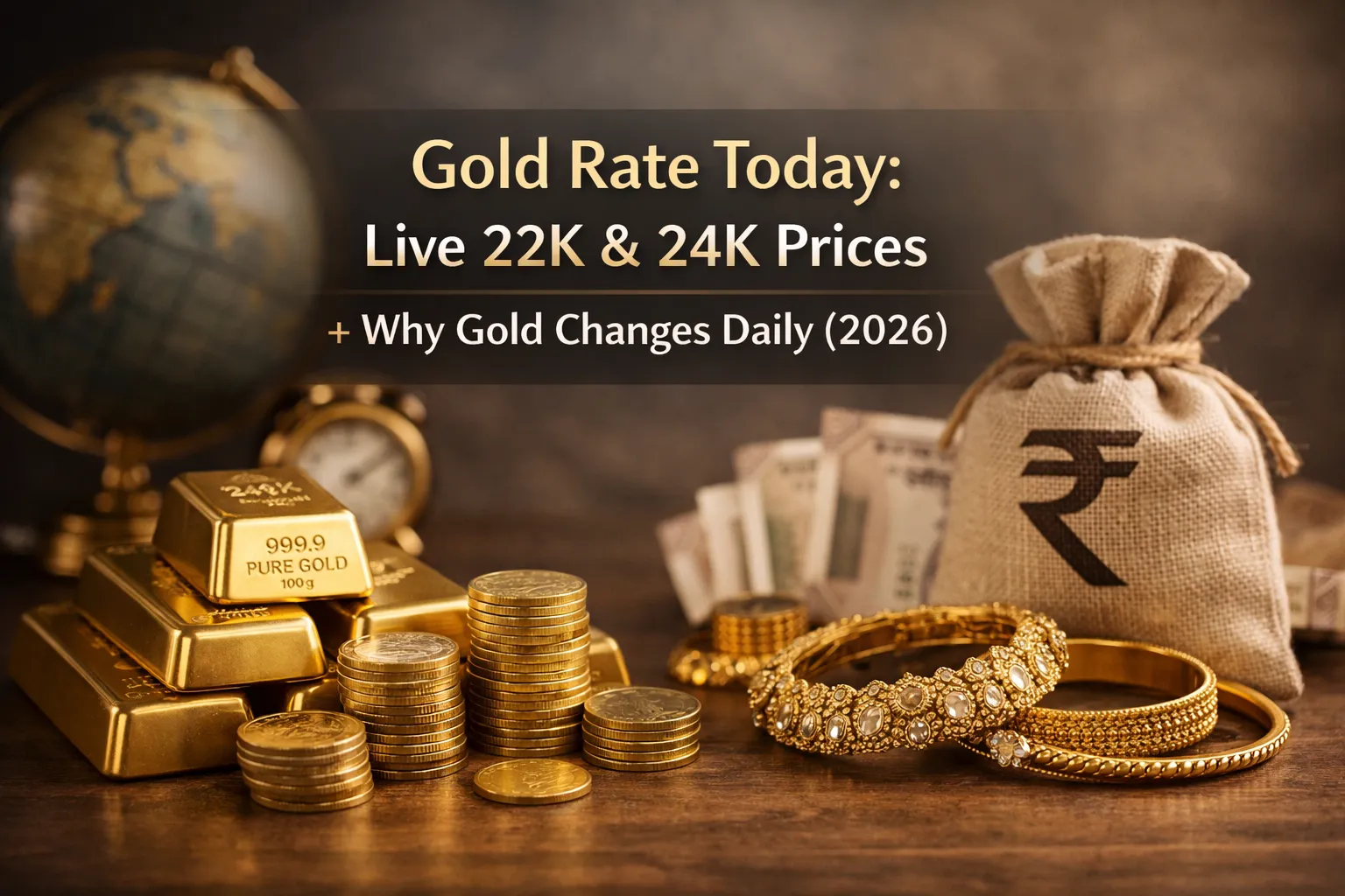 Gold Rate Today: Live 22K & 24K Prices + Why Gold Changes Daily (2026 ...